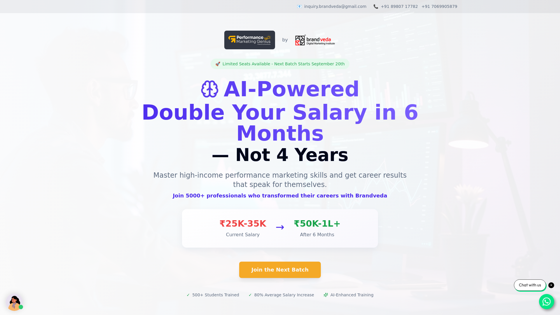 Performance Genius by Brandveda - Double Your Salary in 6 Months